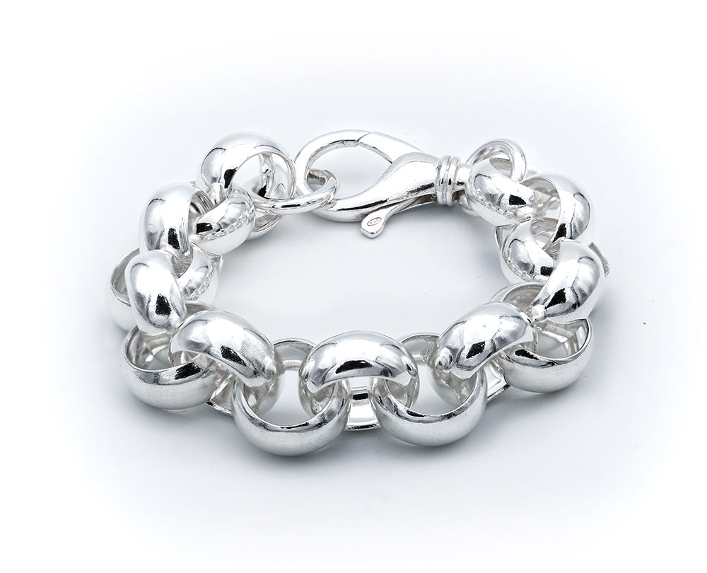 Petersens Jewellers Merivale – Silver Handmade Big Belcher Bracelet ...